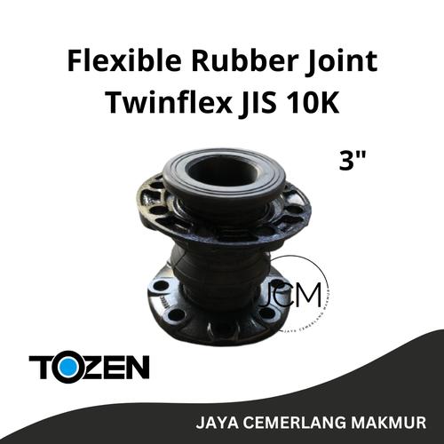 Jual Flexible Rubber Joint Twinflex Flange JIS 10K 3" Inch Tozen ...