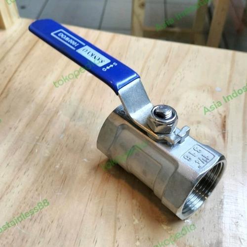 Jual Kran Air 1 1/2" inch Sankyo 1pc SS316 / Ball Valve Sankyo 1,5 ...