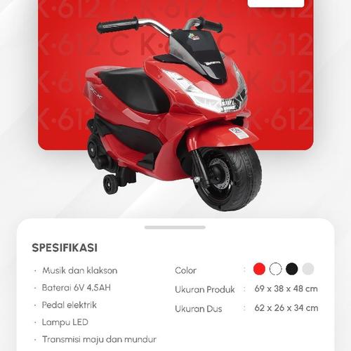 Jual Motor Aki Anak Honda PCX Mini Lisensi PMB K612C K-612c K 612C ...