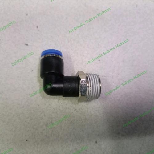 Jual PL 08-03 NEPEL ANGIN PNEUMATIC ELBOW SELANG 8MMX3/8" DRAT HPC BLUE - Jakarta Barat ...