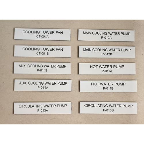 Jual NAMEPLATE PANEL CUSTOM / LABEL PANEL LISTRIK - 1x3 cm - Jakarta ...