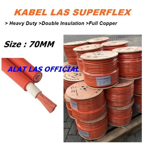 Jual Kabel Las Superflex 70mm Full Tembaga / Welding Cable 70mm ...
