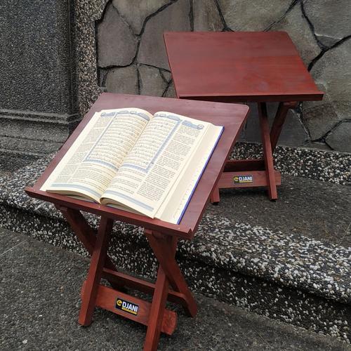 Jual Meja Tahfidz/ Meja Baca Al Quran/ Meja Tilawah Model Miring Kayu ...