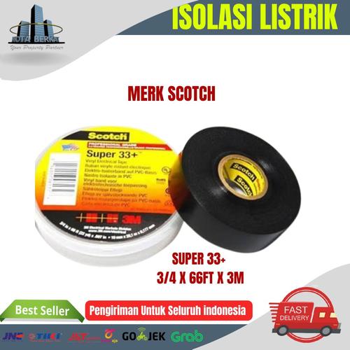 Jual ISOLASI LISTRIK SCOTCH SUPER / ELECTRICAL TAPE SCOTCH SUPER 33 ...