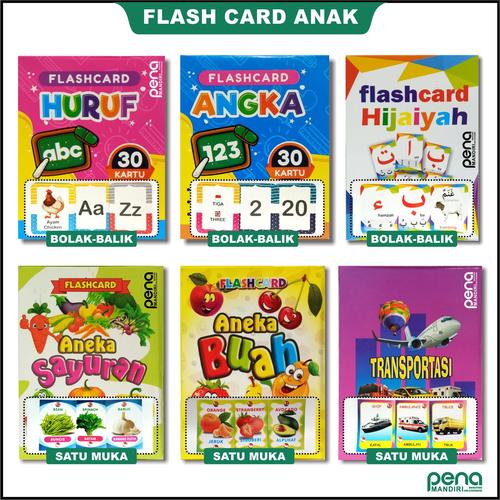 Jual Flashcard Huruf dan Angka (Kartu Pintar Flash Card Aphabet ...