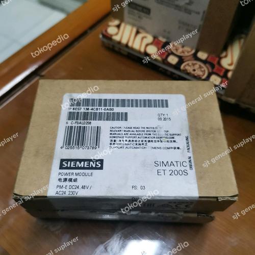 Jual 6ES7138-4CB11-0AB0 POWER MODULE SIMATIC ET 200S PLC SIEMENS ...