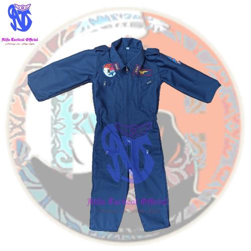 Jual Baju Profesi Pilot Anak Jenis Wearpack Coverall Warna Navy - M ...