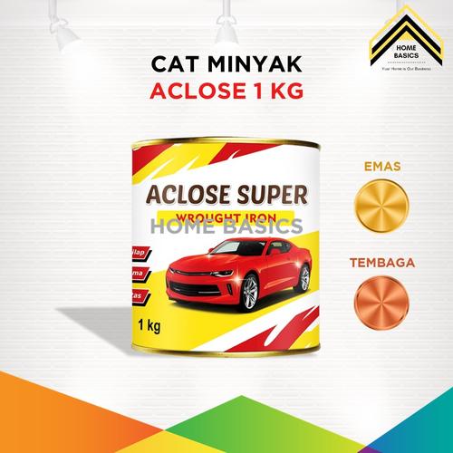 Jual Cat Minyak Aclose 1 Kg / Cat Duco / Cat Kayu Besi - Emas / Tembaga ...