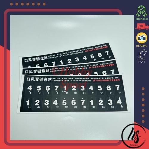 Jual Sticker Penanda Tuts Pianika Belajar Tangga Nada Piano Note Stiker ...
