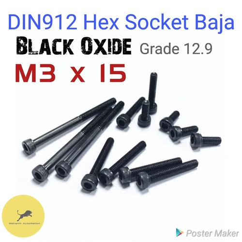 Jual Baut L M3x15 Baja - Hitam - Jakarta Timur - MekanikAutomation ...