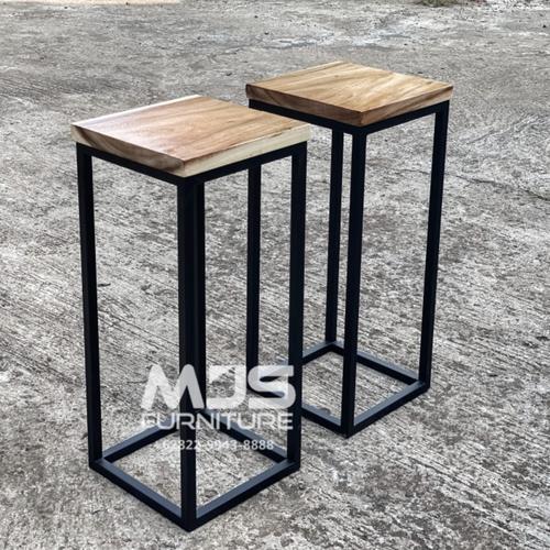 Jual Side Table Industrial Kayu Trembesi Kaki Besi - Kab. Jepara - MJS ...