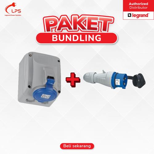 Promo Legrand Plug & Socket Surface Mounting 32A 3pin IP44 - Biru Cicil ...