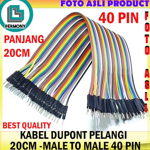Jual Kabel Pelangi dupont 40pin cable rainbow - FEMALE-FEMALE - Jakarta ...