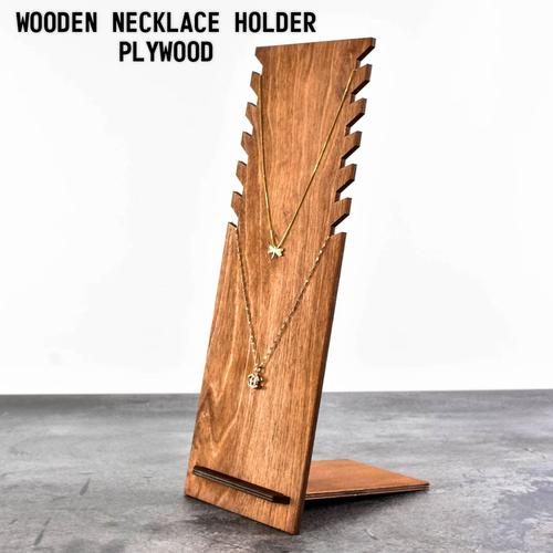 Promo Wooden Necklace Holder / Stand Kalung Kayu / Display Kayu Kalung ...