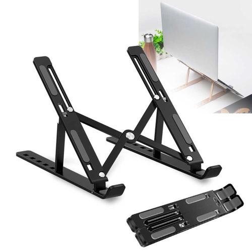 Jual meja Laptop Stand Aluminium / alas / tempat kerja - N3 - Hitam - Jakarta Barat ...