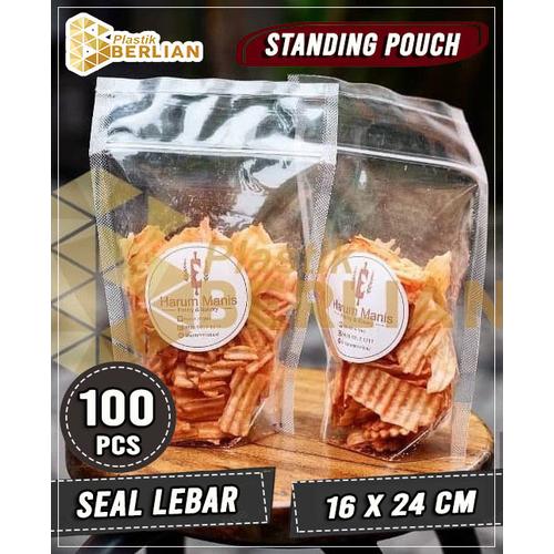 Jual Plastik Klip Kemasan Berdiri Standing Pouch Snack 16 x 24 cm isi ...