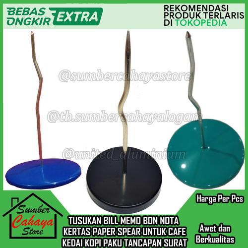 Jual Tusukan Bill Memo Bon Nota Stainless Plastik Paper Spear Coblosan ...