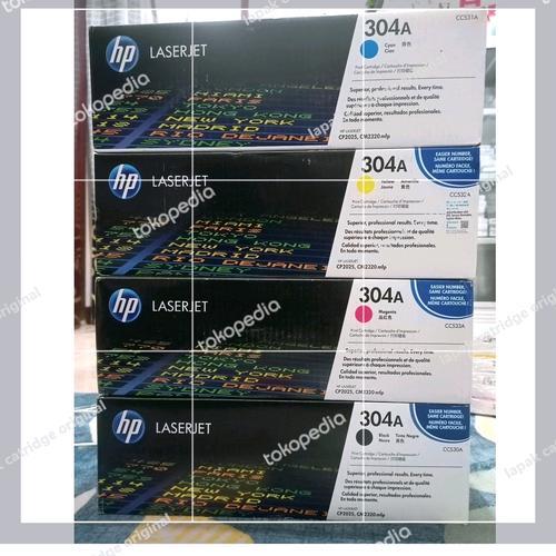 Jual Toner hp 304A black cyan magenta yellow original - magenta ...