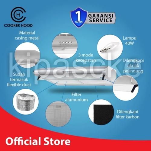 Jual Exhaust Fan Kitchen Hood Lebar 76cm Cooker Hood Dapur Heavy Duty ...