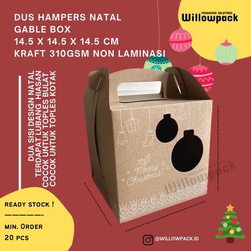 Jual Gable Box Natal Christmas Dus Toples Bulat KRAFT - Kota Semarang - Willowpack Solusi ...