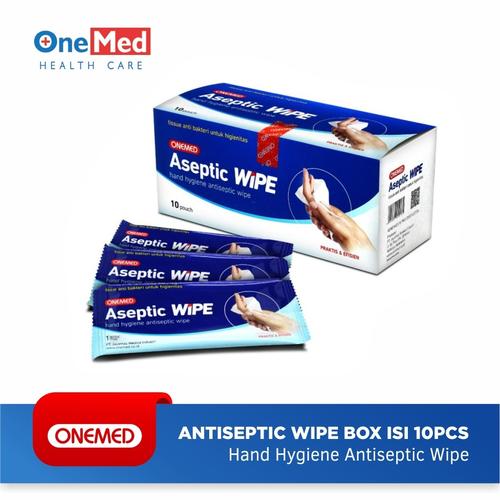Jual Aseptic Wipe Tissue Antiseptik Steril Wipe Onemed Box isi 10 pcs ...