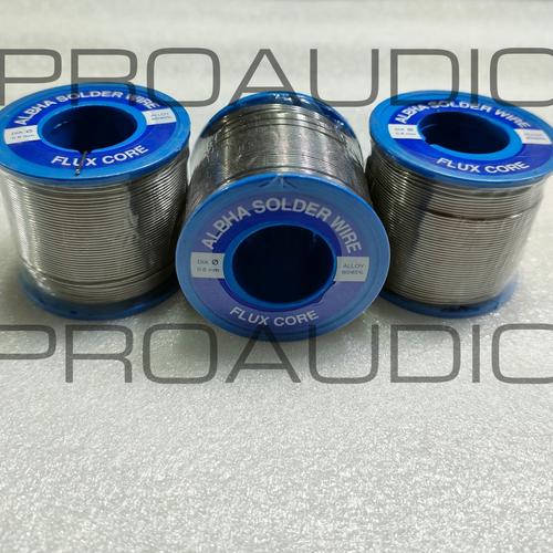 Jual Timah Solder Alpha /Alfa dia 0.8mm 0,8mm Flux Core Solder wire (60 ...