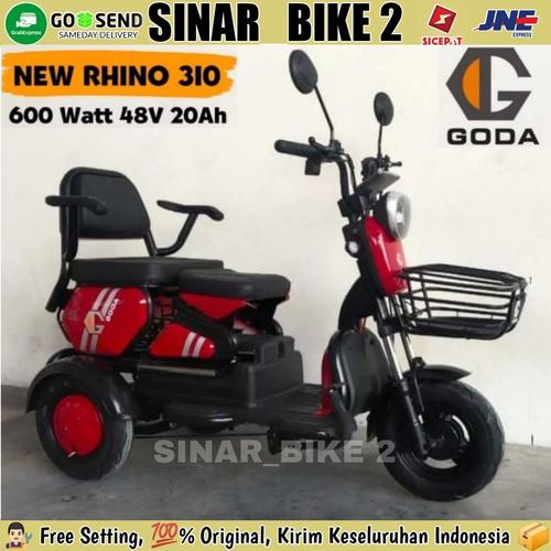 Jual Sepeda Motor Listrik GODA NEW RHINO 310 Roda Tiga 650 Watt ...