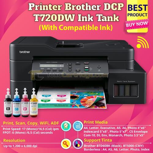 Jual Printer Brother DCP-T720DW DCP T720dw Wireless Inkjet All-In-One ...