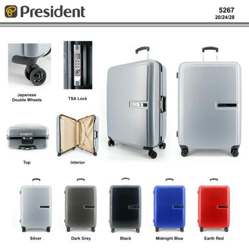 Jual Koper fiber President 5267 20 inch hardcase ORI - Cabin size ...