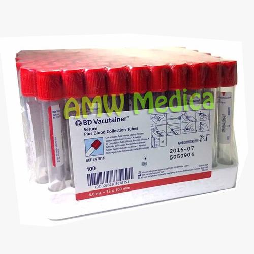 Jual BD 367815 Vacutainer Tabung Serum Plain Merah 6mL Tube PLN PLC RED ...