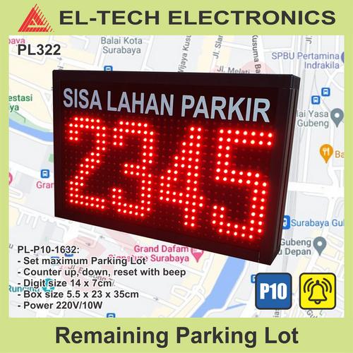 Jual P10 Counter Papan Display Sisa Lot Lahan Parkir Kendaraan Mobil ...