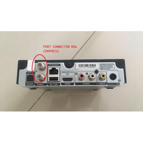 Jual CONTOH PORT BELAKANG UNTUK CONNECTOR RG6 COMPRESS - Kab. Tangerang ...