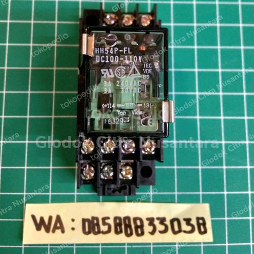 Jual Fuji Electric Relay HH54P-FL DC100-110 4NO4NC + Socket TP514X1 5A 250V - Jakarta Barat ...