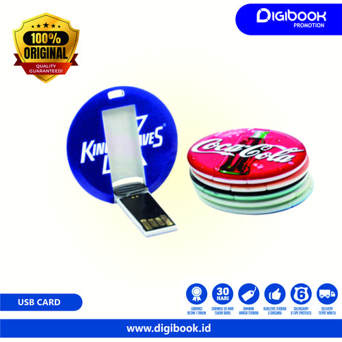 Jual Round Usb Flashdisk Card / Cetak Flashdisk Kartu Bulat Company ...