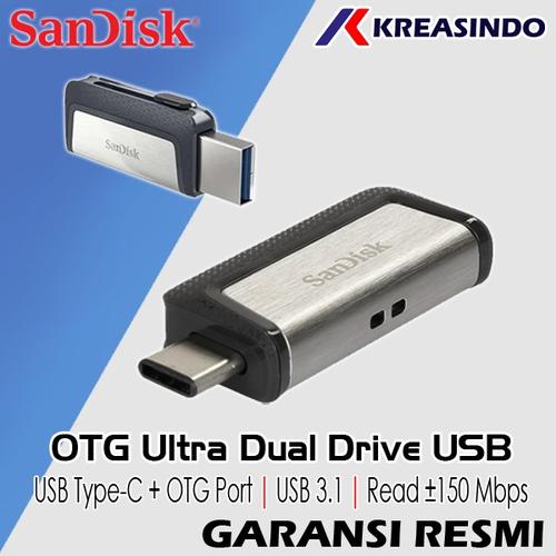 Jual Sandisk Ultra Dual Drive Otg Usb Type-C 32gb 64gb 128gb 256gb ...