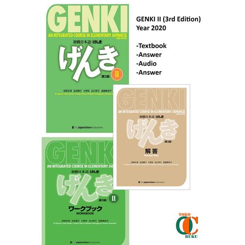 Jual Genki II (3rd Edition) Textbook Workbook Vol 2 + Audio + Answers ...