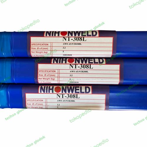 Jual Kawat las stainless ER308L NIHONWELD NT-308L (harga per box ...