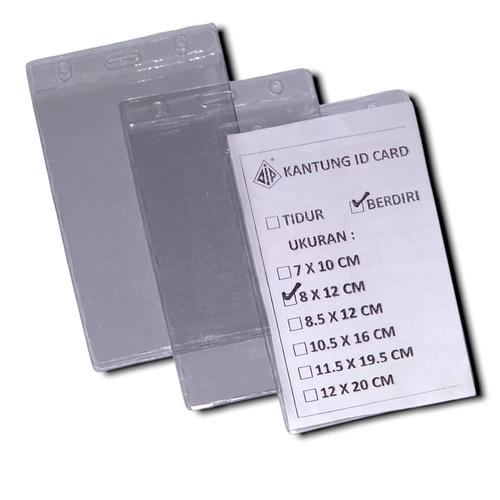 Jual NAME TAG ID CARD HOLDER PLASTIK PANITIA BESAR 8 CM X 12 CM ...
