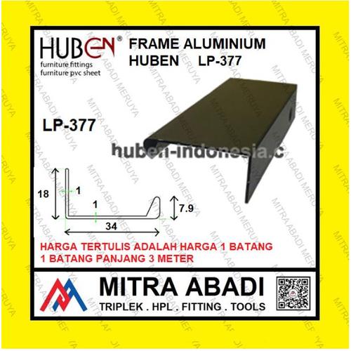 Jual Profil Frame Handle Alumunium Aluminium HUBEN LP 377 LP377 LP-377 ...
