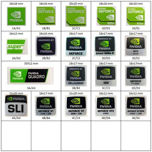 Jual Stiker Sticker Logo Nvidia Geforce - 4, E - Kab. Karawang ...