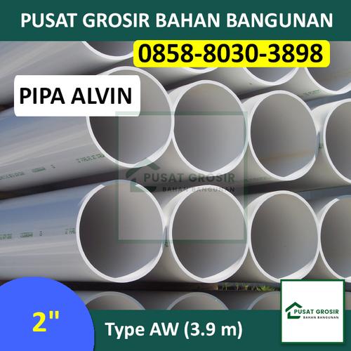 Jual Pipa PVC 2" AW Merek Alvin Pipa Paralon 2inch AW Per Btg (3,9m ...