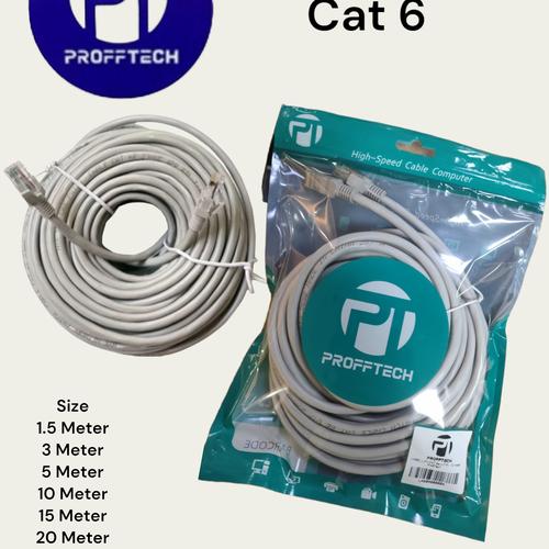 Jual Kabel Lan Cat 6, UTP ORIGINAL" ProffTech. 30 Meter. Qualitas ...