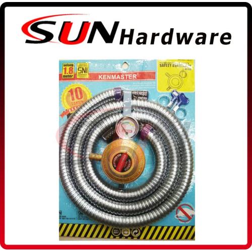Jual Selang Gas Regulator Meteran Kenmaster 1.8 Meter Kompor LPG Elpiji - Kab. Bekasi - Sun ...