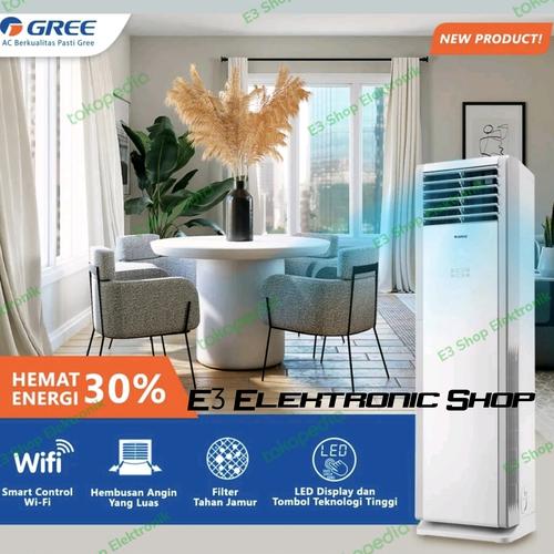 Promo Ac Gree Standing Floor 5PK GVC-48STS Eco Gold Fin GVC48STS 45.000 ...