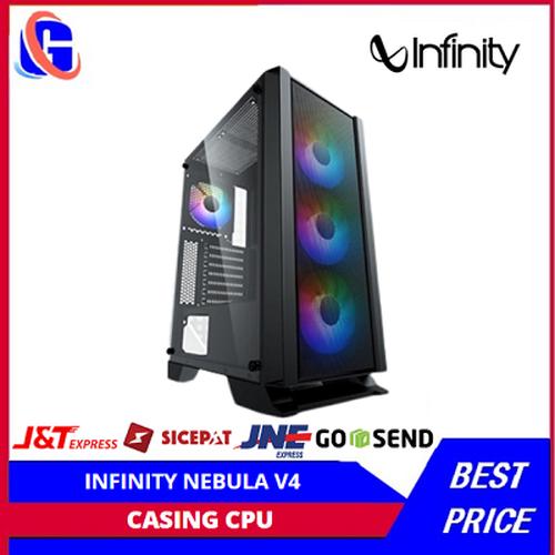 Jual INFINITY NEBULA V4 Tempered Glass - ATX, mATX Gaming Case - Kota ...