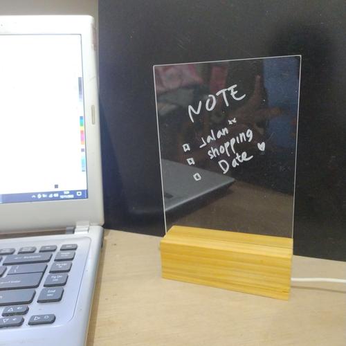 Jual Acrylic Note Board / Papan Jadwal / Acrylic Planer / Papan Tulis ...