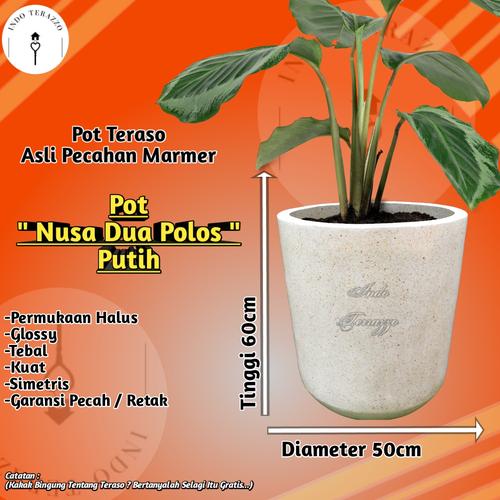 Jual INDO TERAZZO POT BESAR KERAMIK MARMER- POT MINIMALIS - Jakarta ...