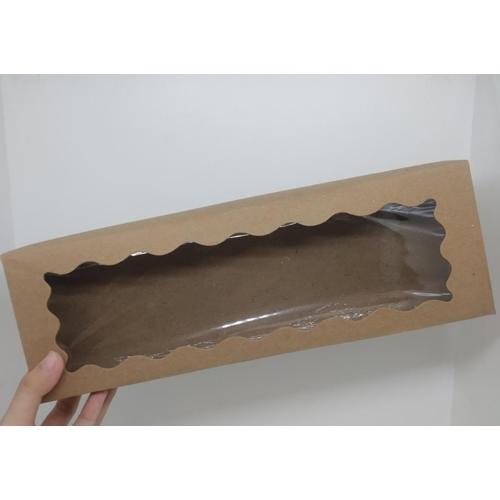 Jual KOTAK BROWNIES BOX JENDELA MIKA 30X10X5 KRAFT COKLAT LAMINASI ...
