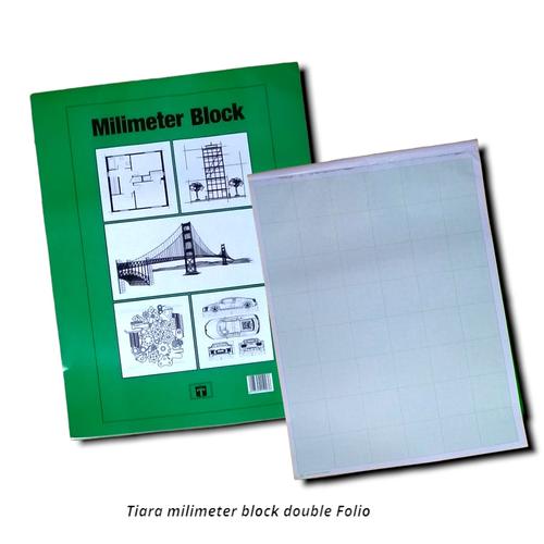 Jual BUKU GAMBAR MILIMETER BLOK TIARA DOUBLE FOLIO MILIMETER BOOK ...