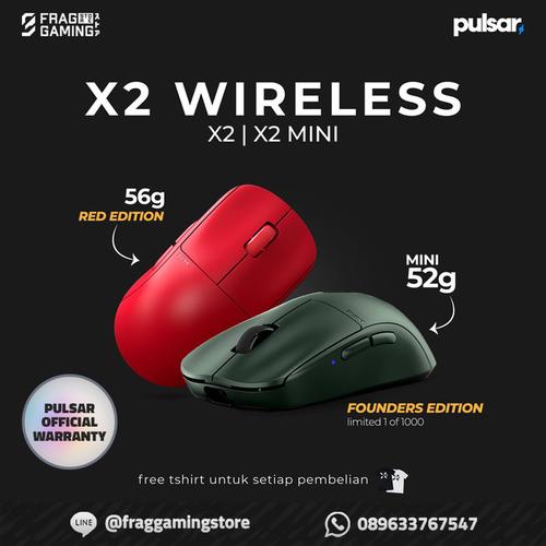 Jual Pulsar X2 Wireless Lightweight Founder Founders / Red Gaming Mouse ...